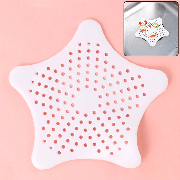 0829 Silicone Star Shaped Sink Filter Bathroom Hair – saaping.com